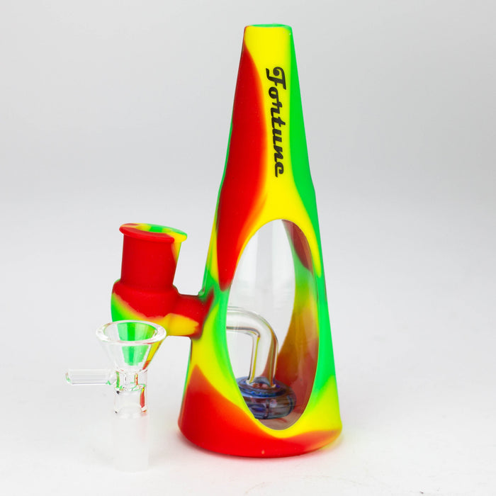 Fortune | 6.5" Multi-color Cone silicone water bong-Assorted [SP1049Q ...