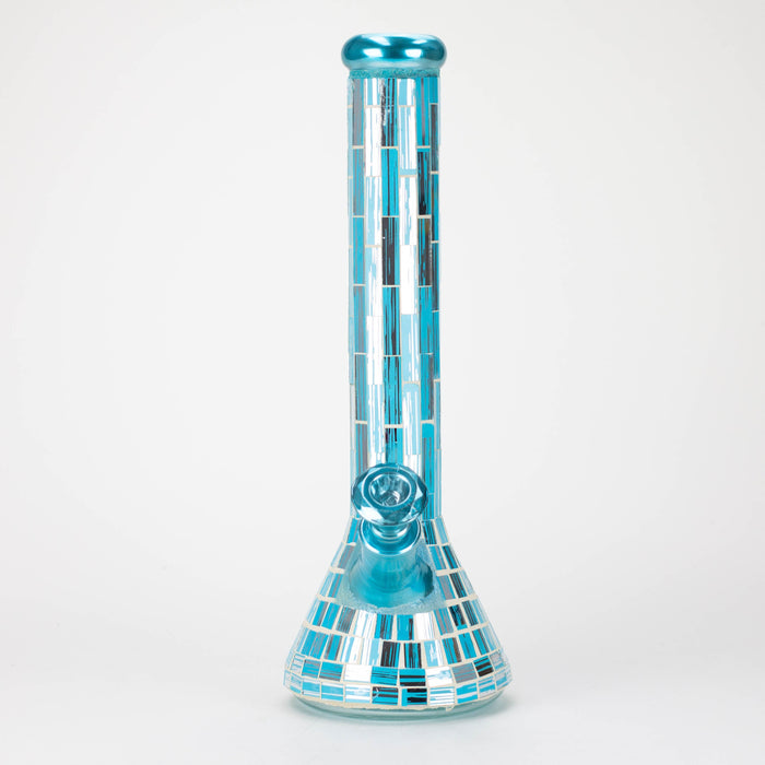 15.5" Mosaic 7mm glass beaker bong with tree arm percolator [MSAK-1 ...