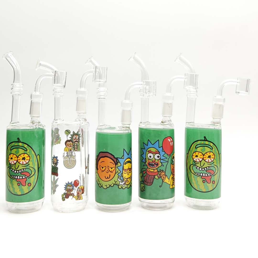 9" R&M Soda Rig With Quartz Banger-Assorted Design — Bong Outlet.Com