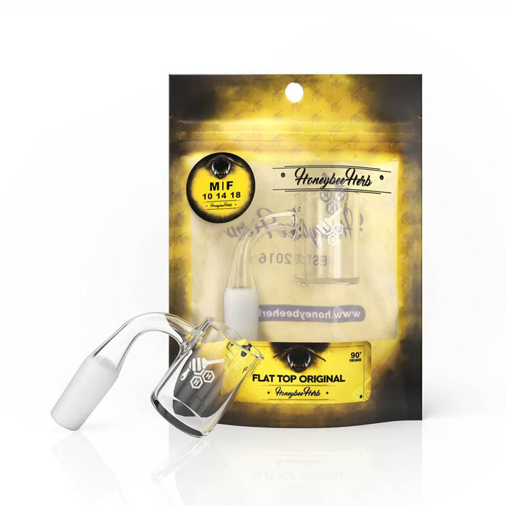 FLAT TOP ORIGINAL QUARTZ BANGER - 90° DEGREE | YL — Bong Outlet.Com