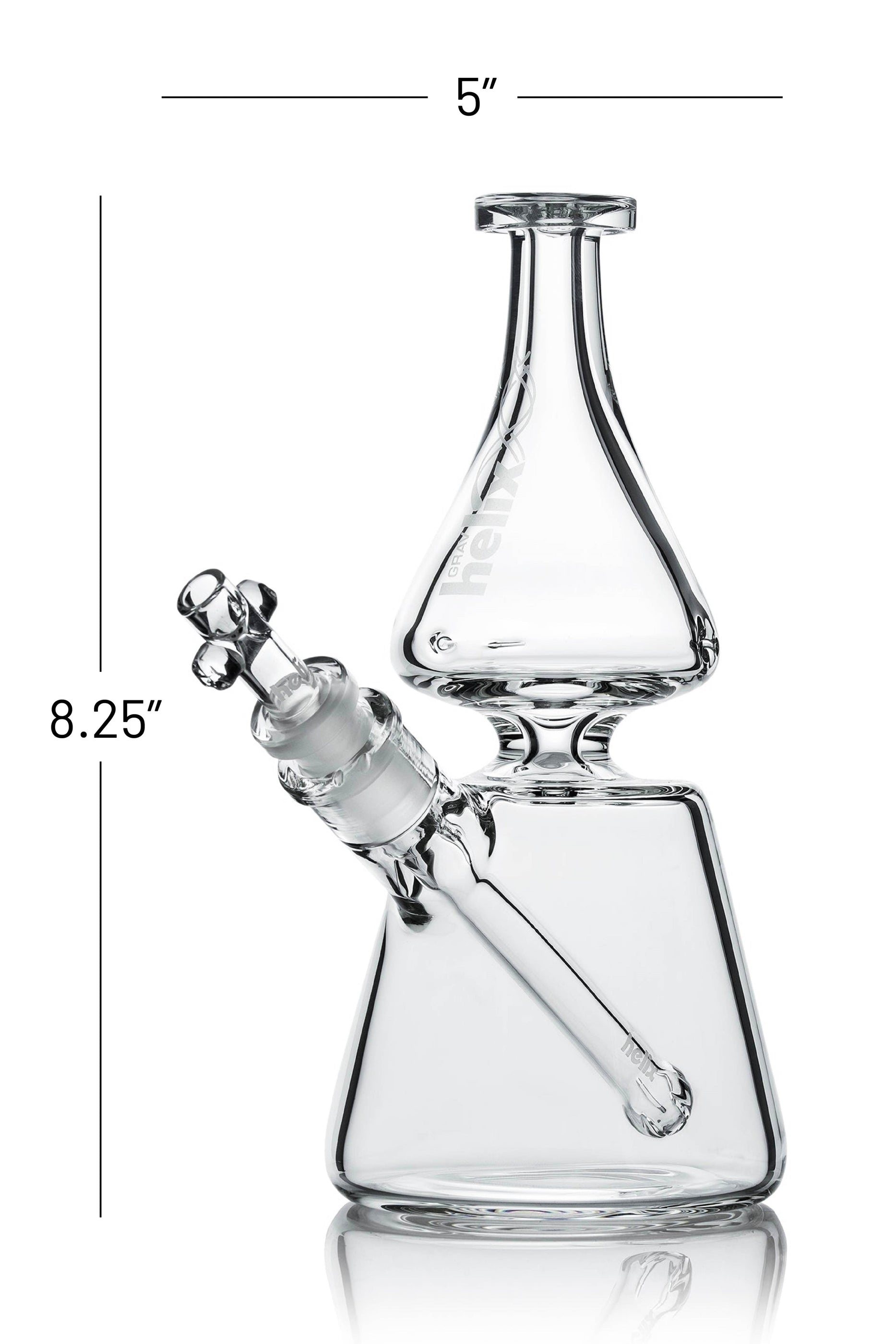 GRAV® Helix™ Clear Beaker Base Water Pipe — Bong Outlet.Com