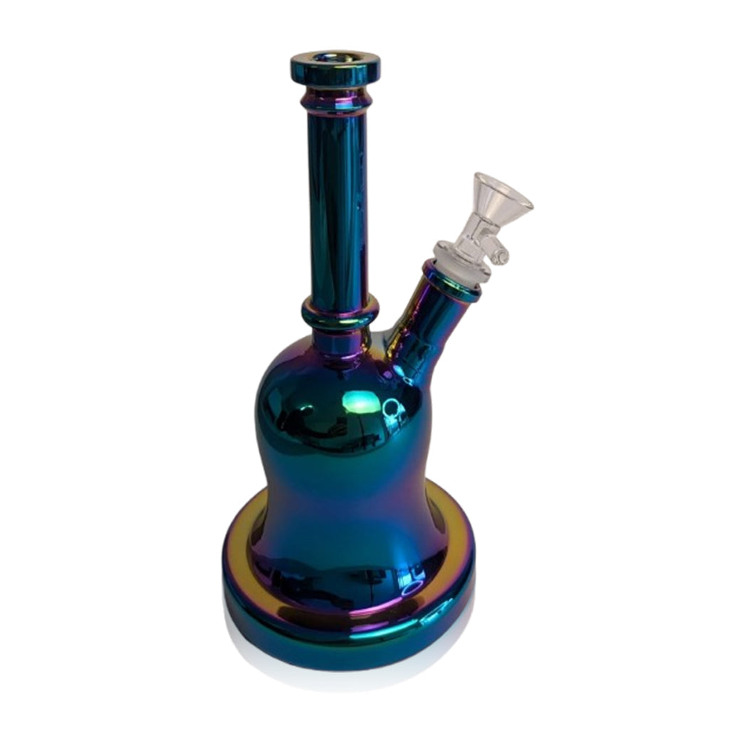 BELL SHAPED METALLIC GLASS BONG — Bong Outlet.Com