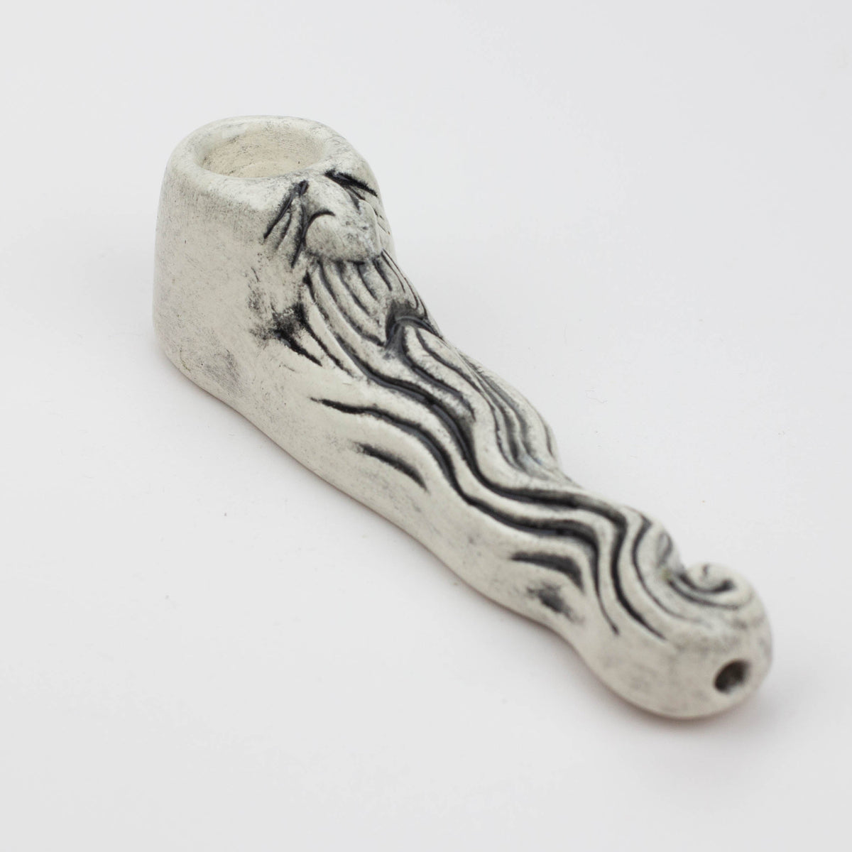 Handmade Ceramic Smoking Pipe [Wizard] — Bong Outlet.Com