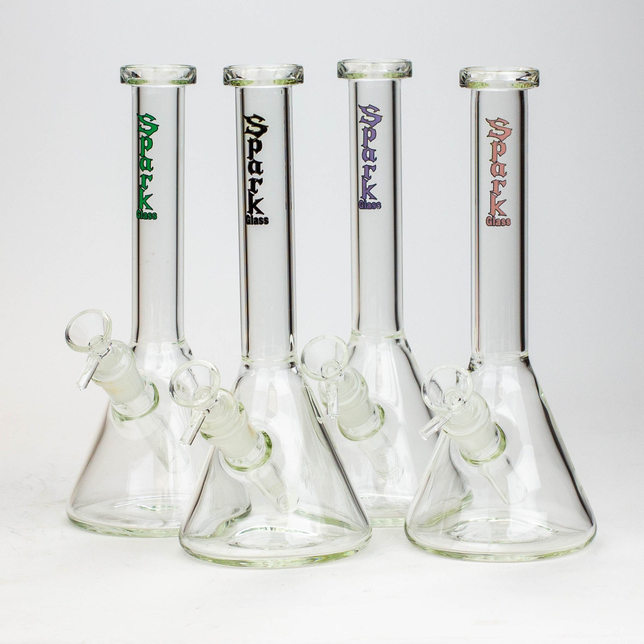 10" SPARK beaker thick glass water bong — Bong Outlet.Com
